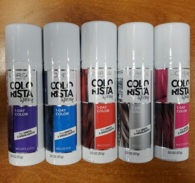 3 Pk: L'Oreal Colorista 1-Day Washable Temporary Color Spray 2oz ...