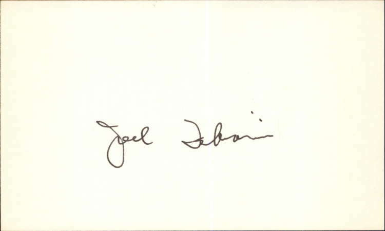 JOEL FABIANI SNAKE EYES Signed 3"x5" Index Card ID: 10008 | eBay