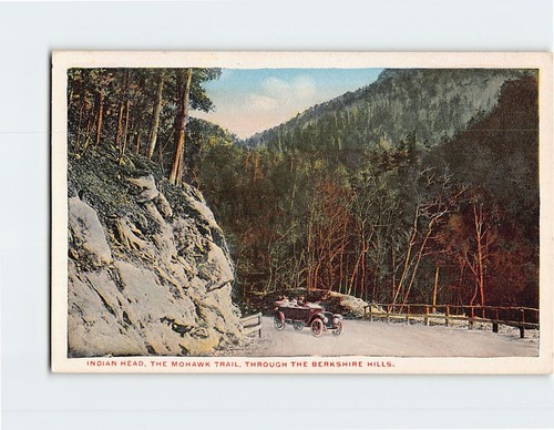 Postcard American Indian Head The Mohawk Trail The Berkshire Hills MA ...