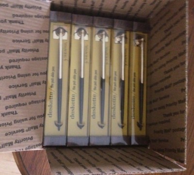 25 VINTAGE 1970's SHEAFFER DESKETTE PUT-ABLE PEN LOT UNUSED IN BOX NEW ...
