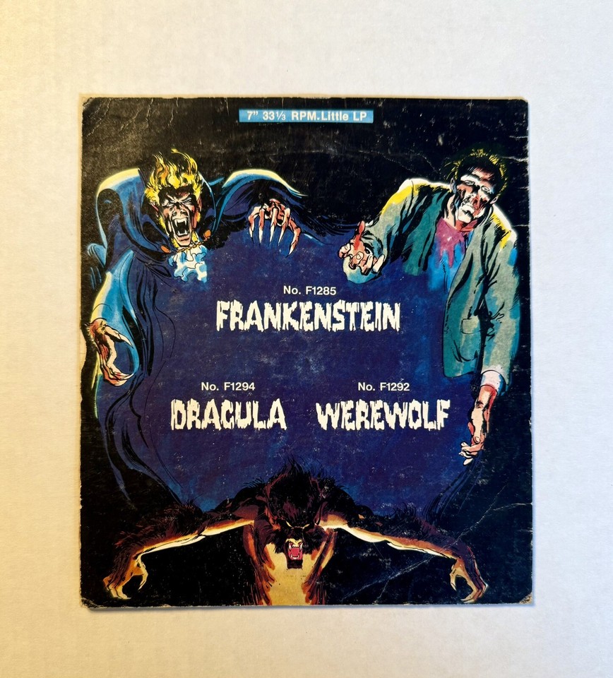 Dracula 7" Inch Vinyl LP Halloween Power Records 1974 Terror in the ...