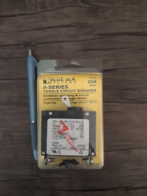 Blue Sea 7214 Ac/Dc Single Pole Magnetic World Circuit Breaker 20Amp ...