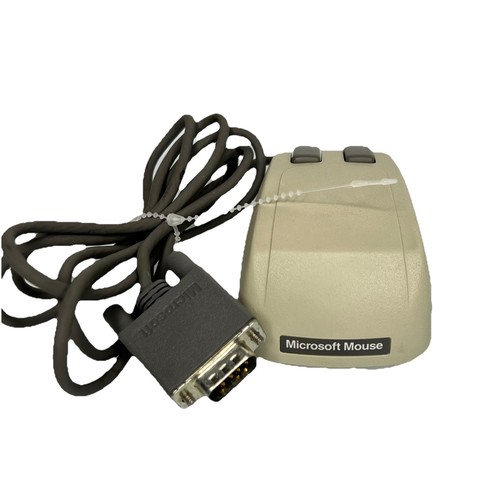 Microsoft Inport Mouse Vintage 9-Pin Wired Beige 2-Button Computer ...
