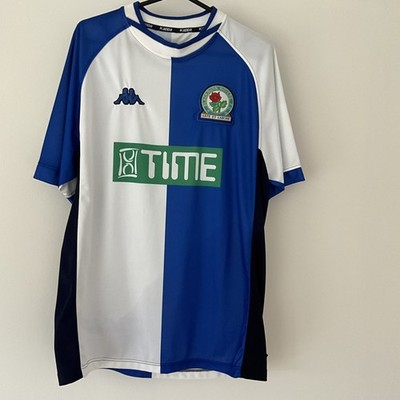 BLACKBURN ROVERS 2000 2001 2002 HOME FOOTBALL SHIRT KAPPA JERSEY SIZE L ...