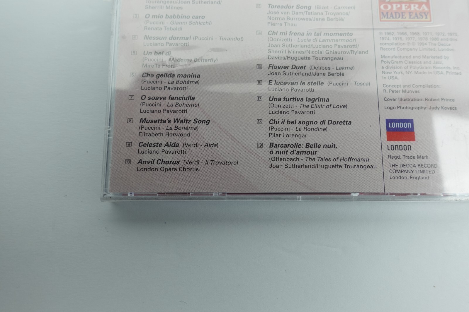 My Favorite Opera for Everyone / Various by Luciano Pavarotti (CD, 1994 ...