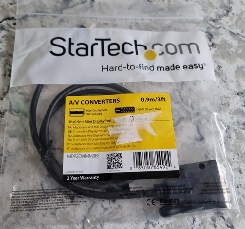 StarTech.com (3 feet) Mini DisplayPort to DVI Active Adaptor Converter ...