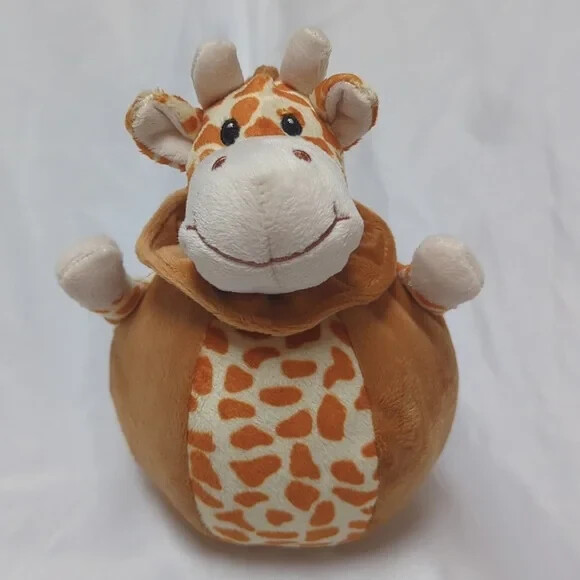 BabiesRUs Geoffrey Giraffe Rolly Polly Ball Chime Rattle 5" Baby Infant ...