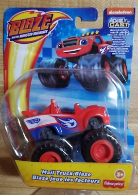 Hot Wheels Blaze and The Monster Machines MAIL TRUCK BLAZE Fisher Price 1:64 NI | eBay