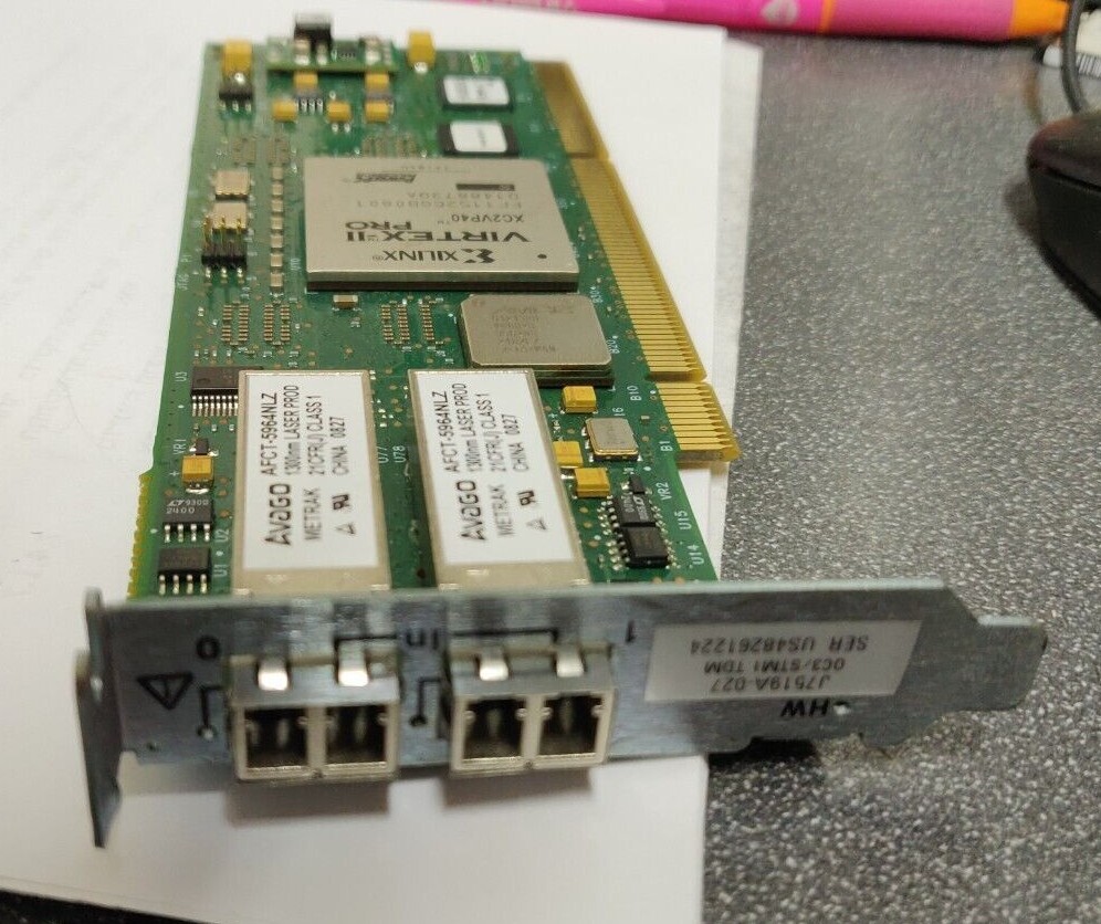 HP Agilent J1448-60525 PCI-X Dual-Port OC3/STM-1 Low Profile Fiber Card ...