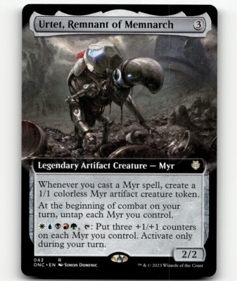 MTG Urtet, Remnant of Memnarch (Extended Art) 42 Regular Phyrexia: All ...