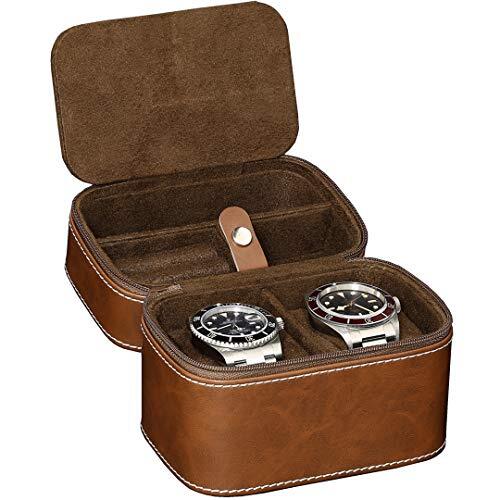 2 Watch Travel Case Storage Organizer for 2 Watches | Tough Portable ...