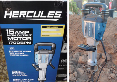 Hercules 15 Amp 42 lb 1-1/8 in. Hex Lower Wall Breaker Jack Hammer Tool ...