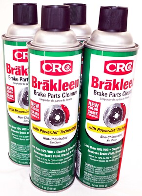 CRC Brakleen Brake Parts Cleaner 14oz w/ PowerJet Technology Spray ...
