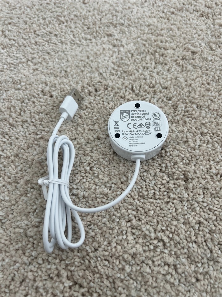 HX6110 Travel Charger for Philips Sonicare Toothbrush - USB Powered ...