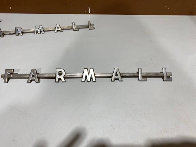 IH Farmall Side Panel Emblem F-A-R-M-A-L-L Original OEM Used | eBay