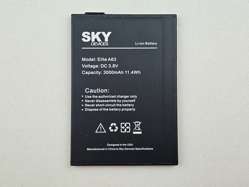 OEM SKY Devices 3000mAh 11.4Wh Li-ion Battery Replacement for SKY Elite ...