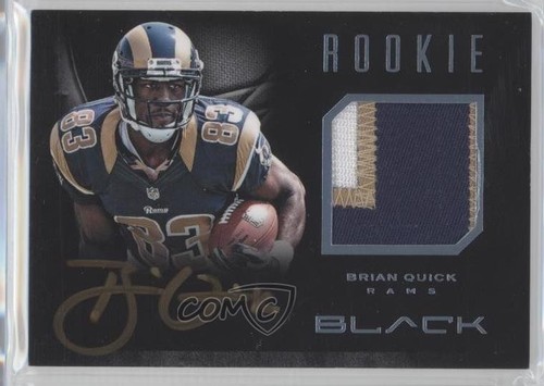 2012 Black Rookie Signature Materials Platinum Prime /49 Brian Quick ...