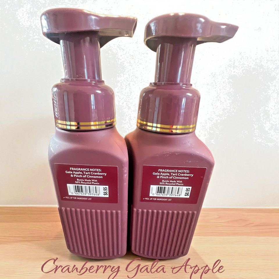 NEW BATH & BODY WORKS CRANBERRY & GALA APPLE FOAMING HAND SOAP FALL ...