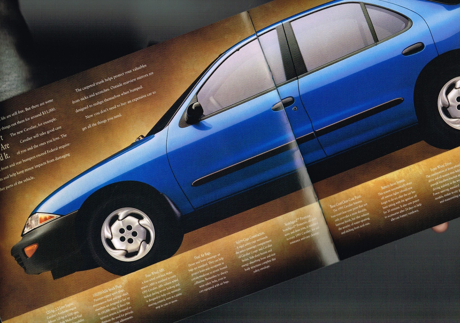Lrg. 1995 Chevy CAVALIER Brochure / Catalog with Color Chart: LS, | eBay UK