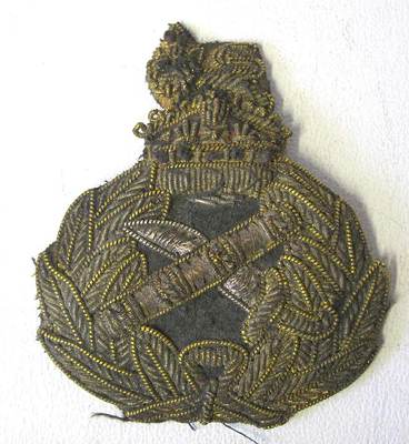 WW2 British Generals Cap Badge Hat Army WWII Kings Crown Aged Condition ...