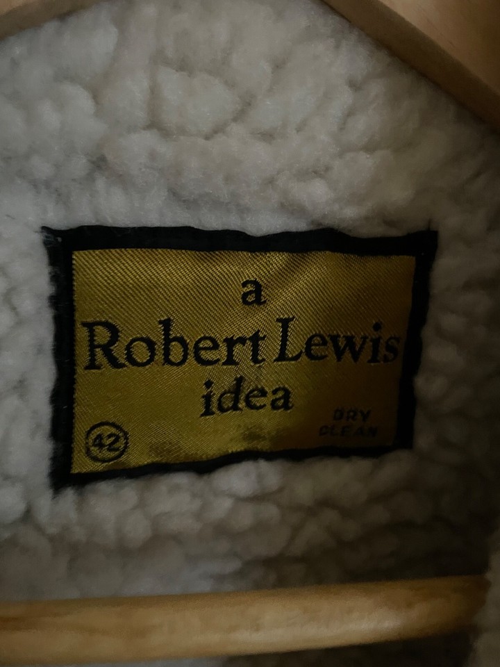 Men's Vintage Jacket Coat Robert Lewis | eBay