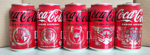 COCA COLA can limited AVENGERS edition 5 dif 330 0,33 empty cans | eBay