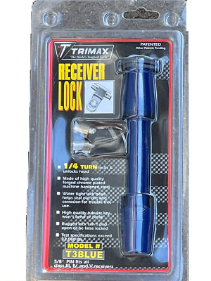 TRIMAX Hitch 5/8" Diameter Key Receiver Lock pin KEY 2.5" span 2 ...