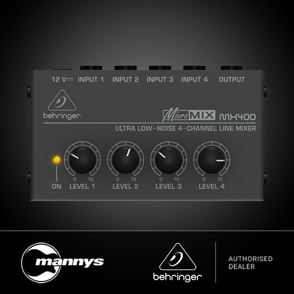 Behringer MICROMIX MX400 4-Channel Mixing Console for sale online ...