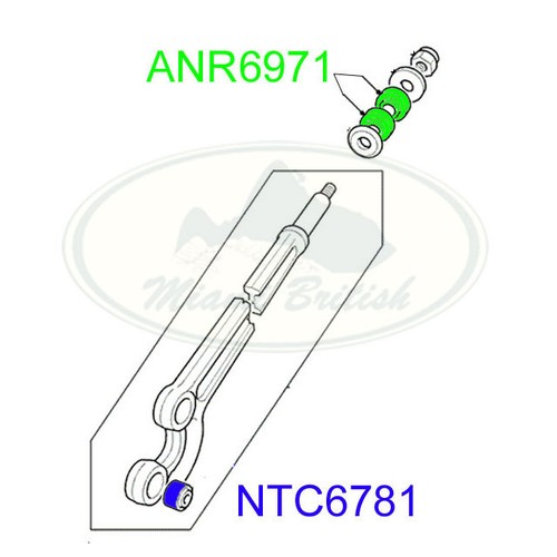 LAND ROVER RADIUS ARM BUSH SET DEFENDER ANR6971 NTC6781 MR0184 OEM | eBay