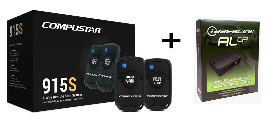Compustar CS915-S 1-Way Remote Start System & Keyless Entry 1500" Range ...