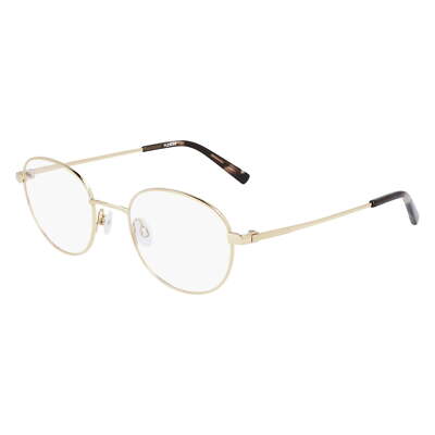 Flexon Men's H6059 Round 50mm Eyeglasses Frames Gold | eBay