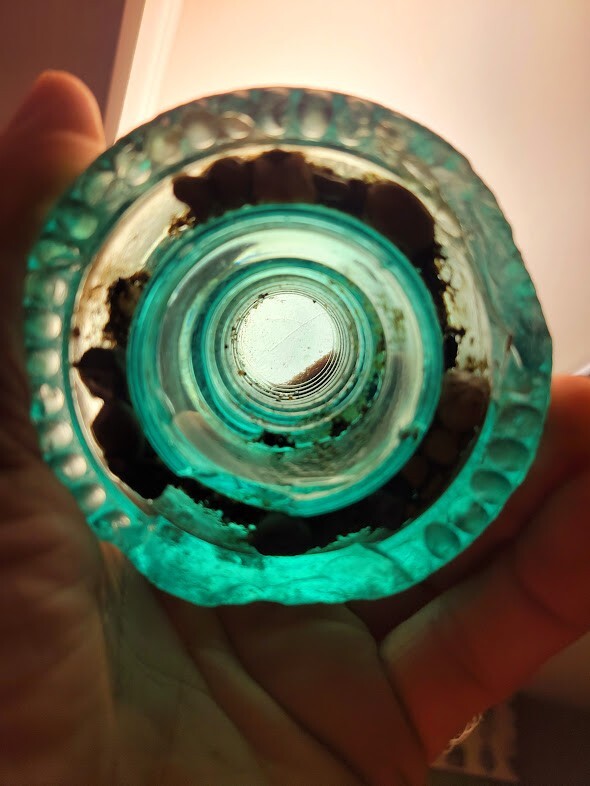 Vintage Hemingray 4” Glass Insulator No 19 Aqua Blue Green Chipped At ...