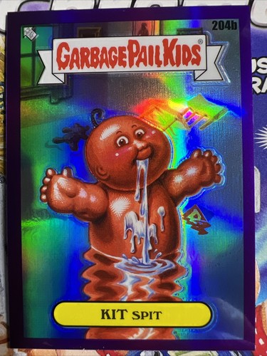 Topps 2022 Garbage Pail Kids Chrome Series 5 Purple Refractor #204b Kit ...