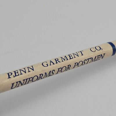 Vintage PENN GARMENT CO. Advertising UNSHARPENED Wooden Pencil ...