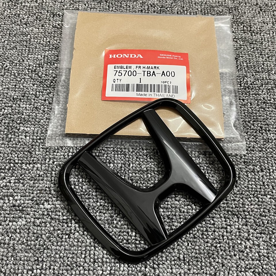 Front Grille H Emblem Black For Honda Civic 16-2021 Badge Si Coupe ...