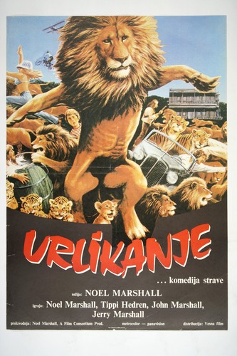 ROAR Original exYU movie poster 1981 TIPPI HEDREN NOEL MARSHALL MELANIE ...