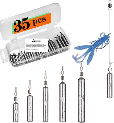 Fishing Drop Shot Weights Rig Kit Sinkers 35pcs Trokar With Lead For ...