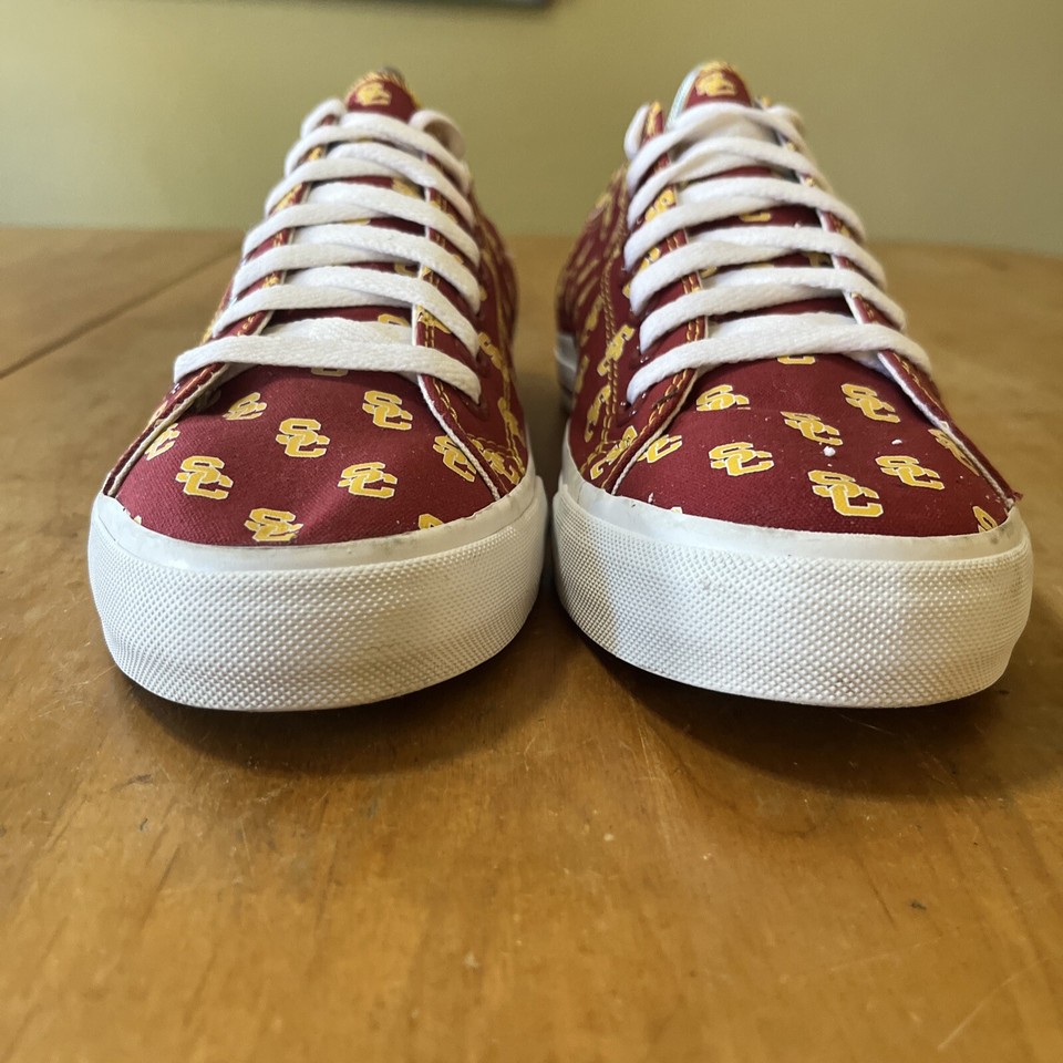 UNISEX ROW ONE NCAA USC TROJANS ALL OVER LOGO SHOES USC TROJANS W Sz 10 ...