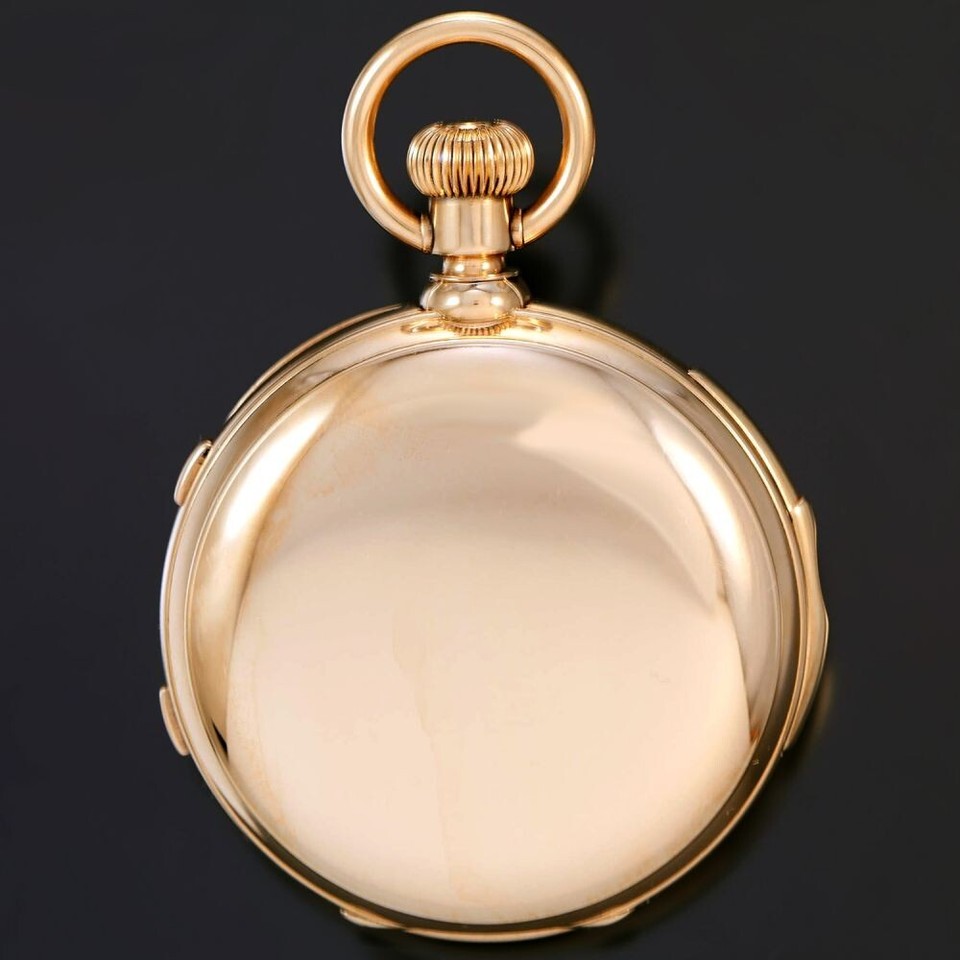 Minute Repeater Split Second Chronograph Pocket Watch with Heavy 18K ...
