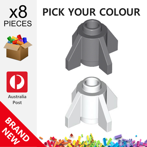 8x Genuine LEGO™ - Round 1 x 1 with Fins Bricks - 4588 52394 New Brick ...