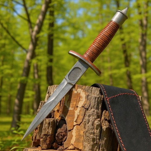 Vintage Design V-42 Dagger US FSSF WWII Dagger Knife Double Edge Blade ...