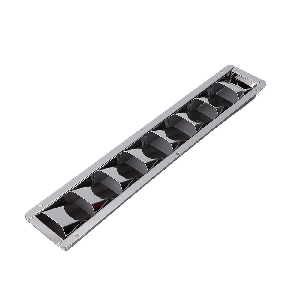 Boat Louver Vent,Vent Grille Oblong Stainless Steel 8 Slots Grid Cover ...