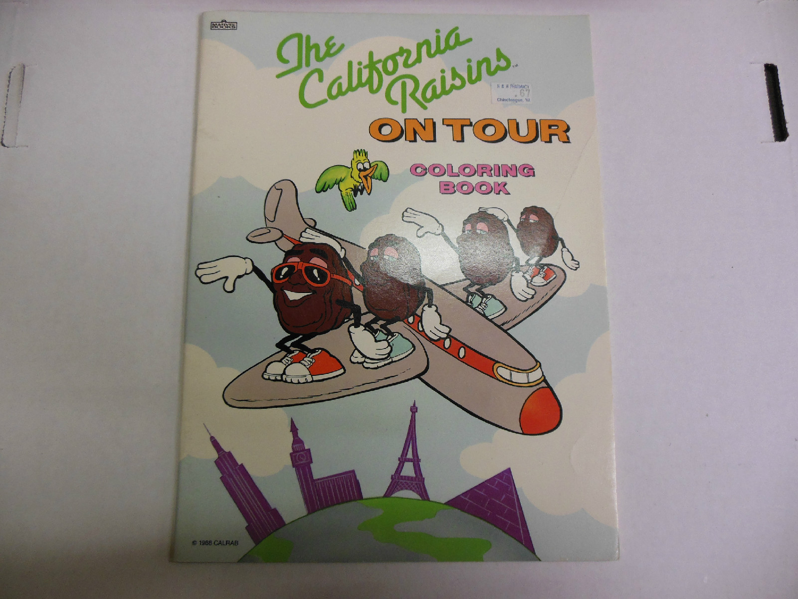 1988 The California Raisins On Tour Coloring book! 060813ame ...