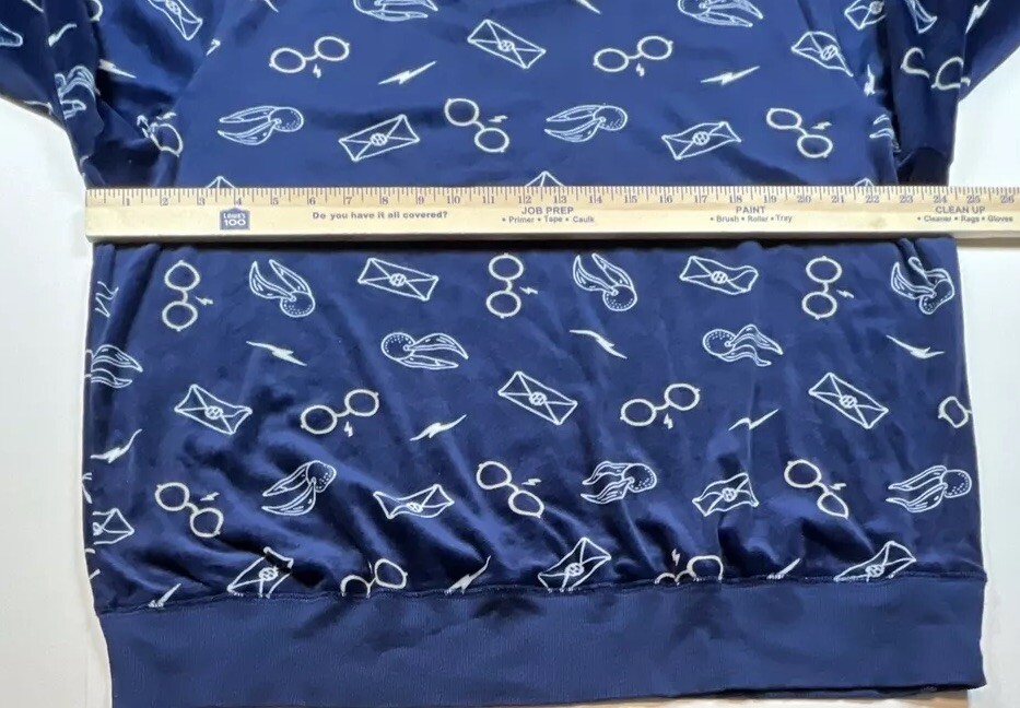 Harry Potter Fleece Soft Pullover Sweatshirt Women Size XXL Blue Snitch ...