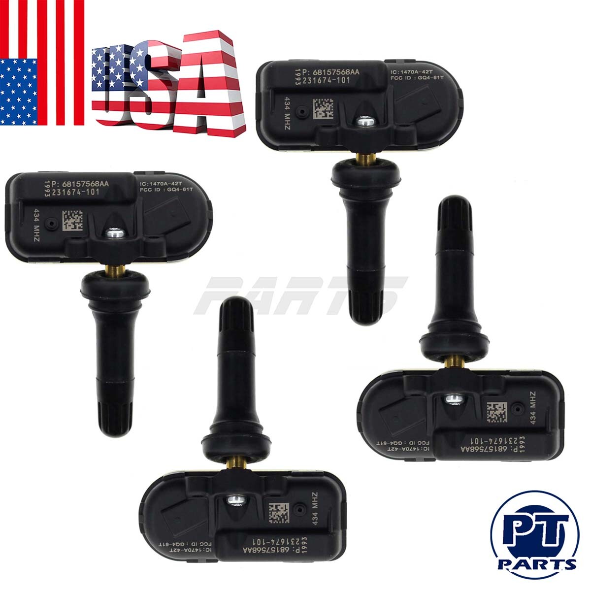 434MHz Tire Pressure Sensor TPMS 68239720AA For 2014-19 Dodge RAM 1500 ...