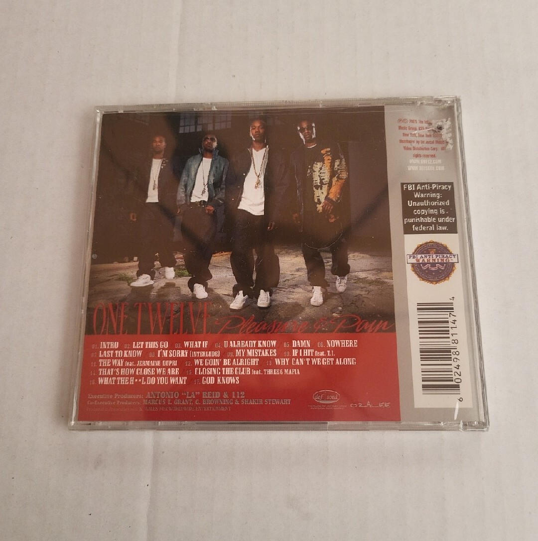 One Twelve 112 Pleasure and Pain CD 2005 Sealed New Three 6 Mafia, T.I ...