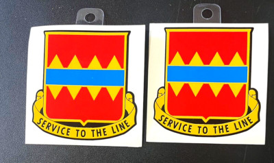 TWO (2) US ARMY 725th BSB (ABN), 4th IBCT (ABN), 25th ID DECALS (DC-1 ...