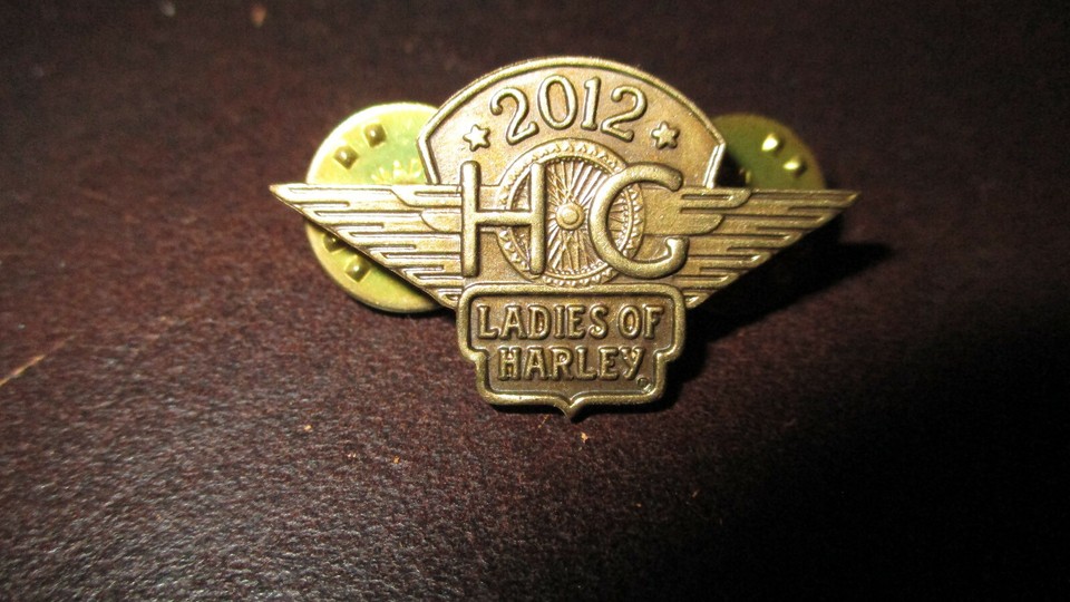 Motorcycle Vest Patches & Pins Ladies HOG Patch Pins 2015 & 2012 (Loc ...