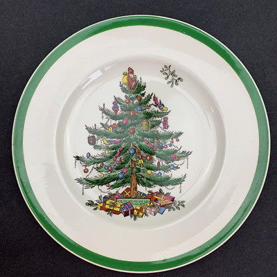 Vintage Spode Christmas Santa Tree Holiday One Salad Plate England 7 3/ ...