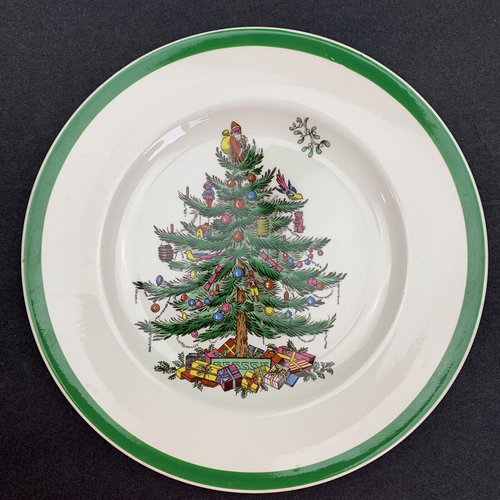 Vintage Spode Christmas Santa Tree Holiday One Salad Plate England 7 3/ ...